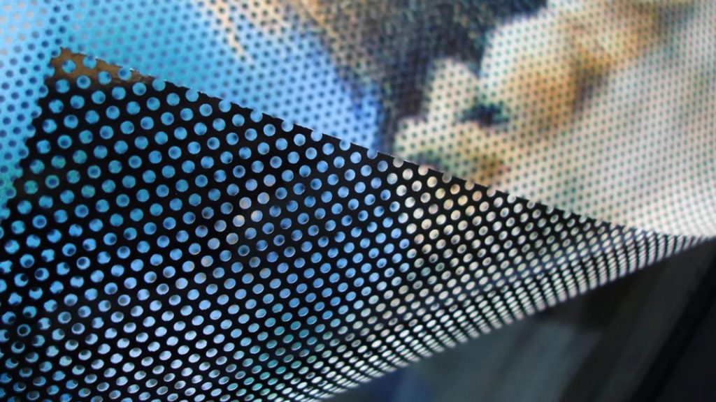 Vinyle Adhésif Micro-perforé repositionnables sans Résidu